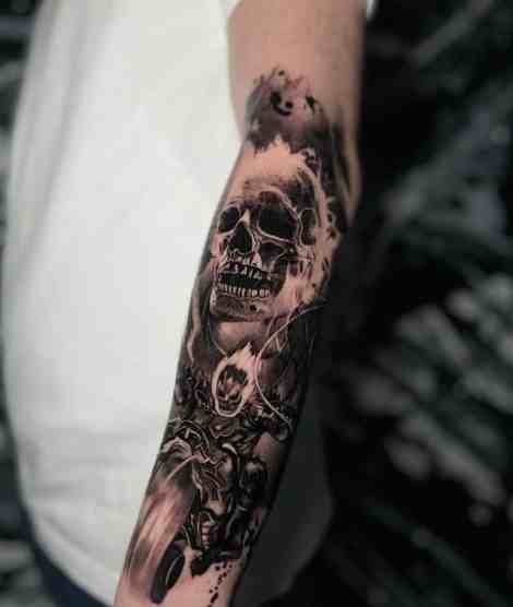 Top 10 Ghost Rider Tattoo Design Ideas - Tattoo Twist