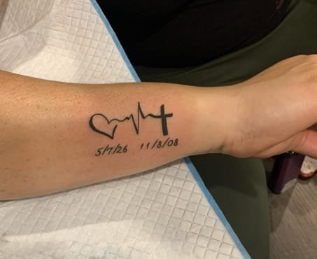 Cross Lifeline Tattoos