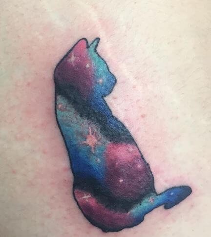 Galaxy Cat Tattoos