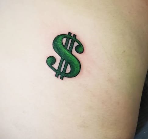 Dollar Symbol Tattoos