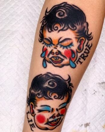 59 Incredible Two Face Tattoo Ideas for Men & Women - Tattoo Twist