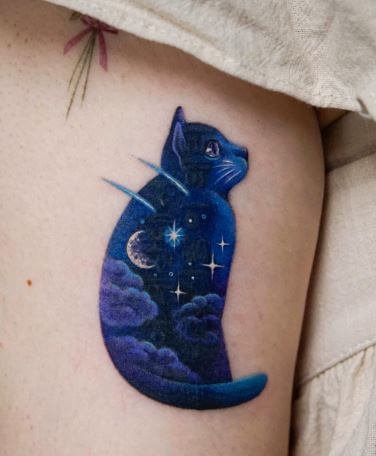 68 Awesome Night Sky Tattoos You Haven't Seen Before - Tattoo Twist