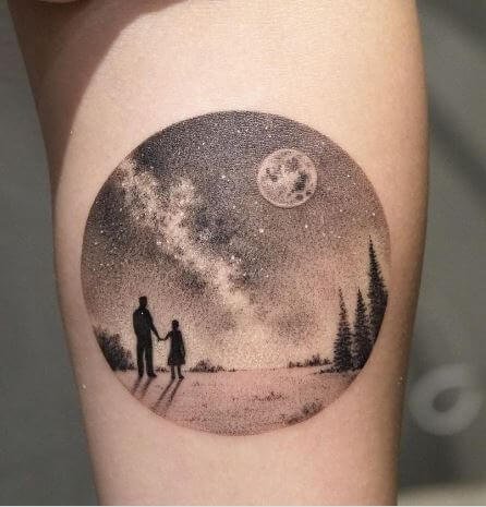 Mesmerizing Night Sky Tattoo Designs for Celestial Enthusiasts