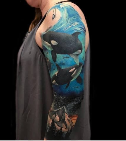 68 Awesome Night Sky Tattoos You Haven't Seen Before - Tattoo Twist