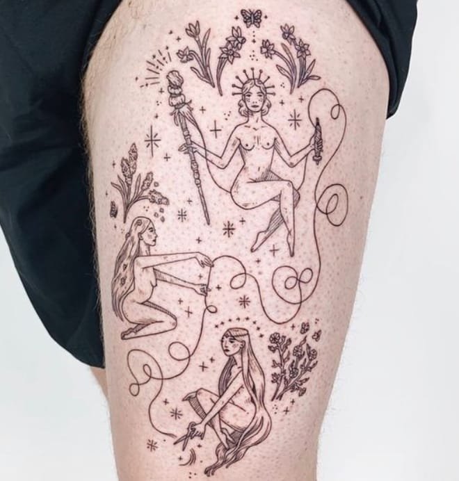 60 Mind-blowing Witch Tattoo Ideas You Need to Check Out! - Tattoo Twist